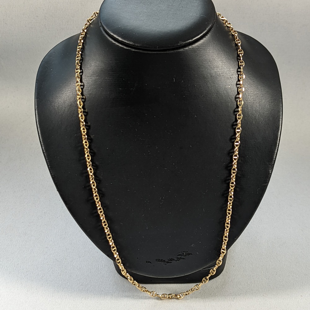 Pre-owned 14ct Gold Marina / Gucci Link Chain 20" - Own4Less